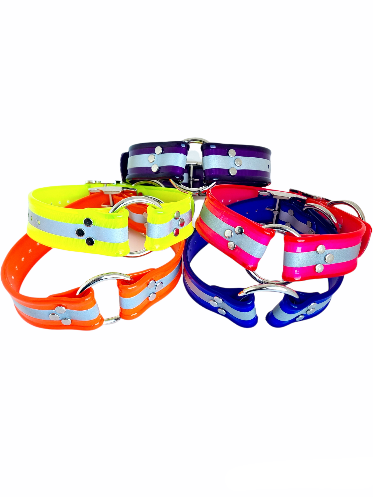 1 1/2'' Dayglo Reflective Center Ring Collar – Cajun Lights